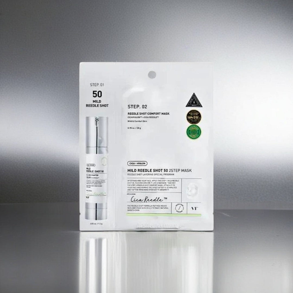 VT Cosmetics Mild Reedle Shot 50 2-Step Mask (1 Sheet – DIGISO
